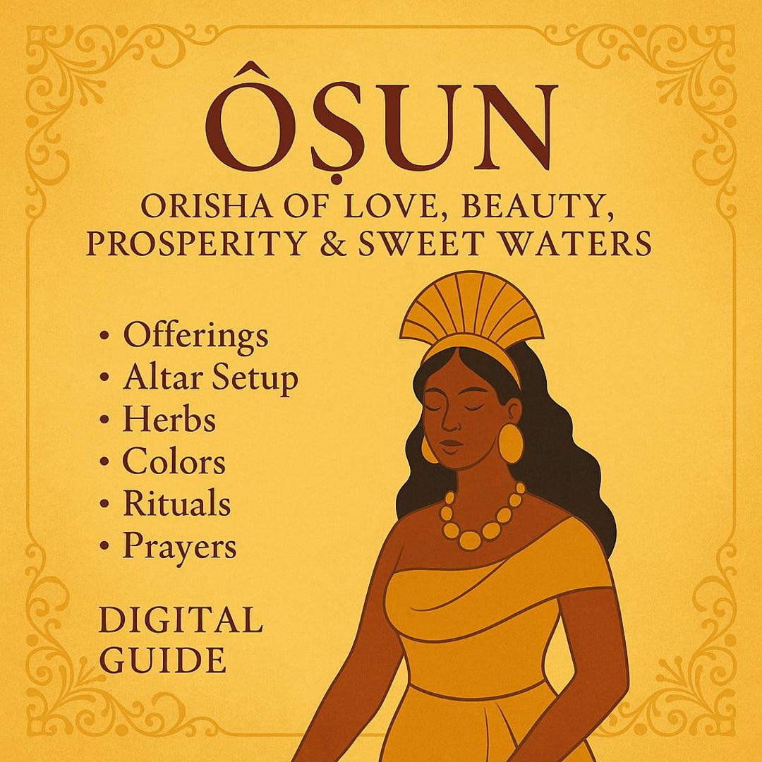 Oshun Òṣun Digital Guide | Orisha of Love, Beauty & Sweet Waters ...