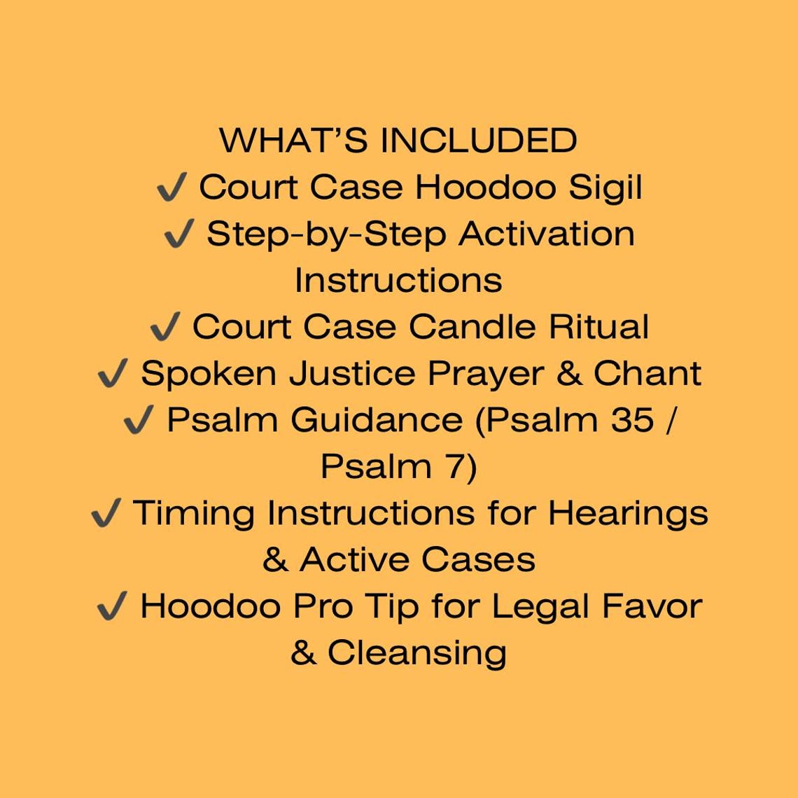 Court Case Hoodoo Sigil Bundle | Legal Victory, Justice & Favor | Win ...