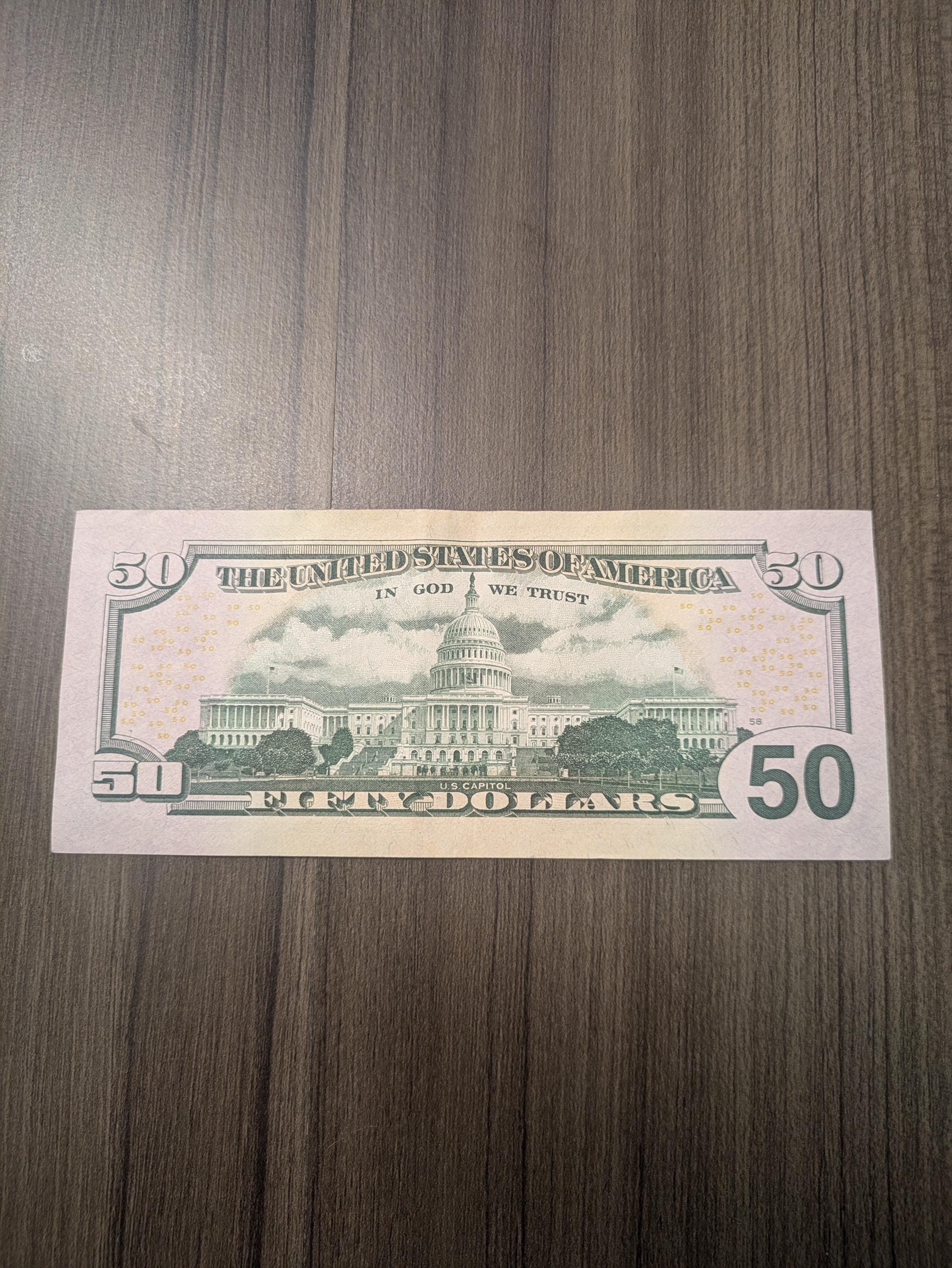 666 Angel Number, 50 Dollar Bill - Etsy
