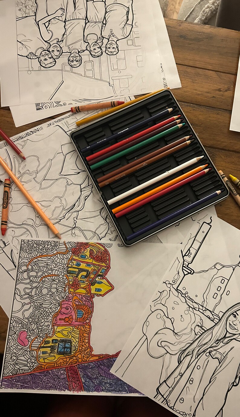 Custom Coloring Page: Create a Printable Coloring Page From Your Photo ...