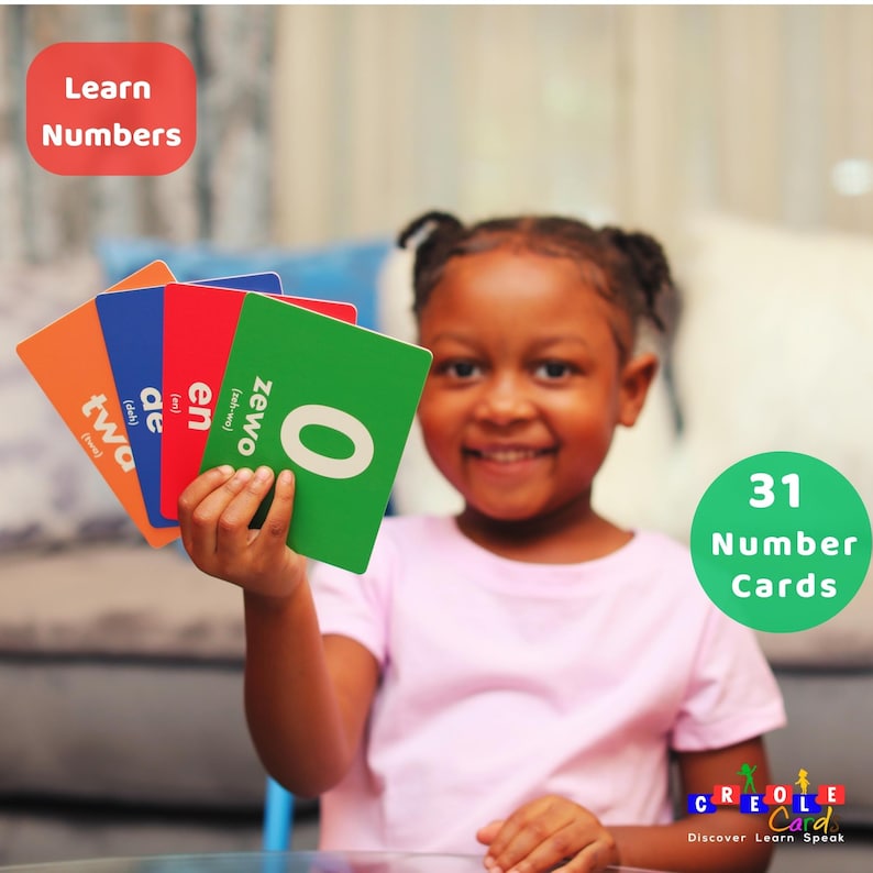 Haitian Creole Flashcards: Kids & Beginners - Alphabet, Colors, Numbers ...