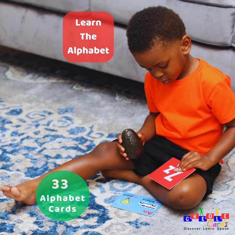Haitian Creole Flashcards: Kids & Beginners - Alphabet, Colors, Numbers ...