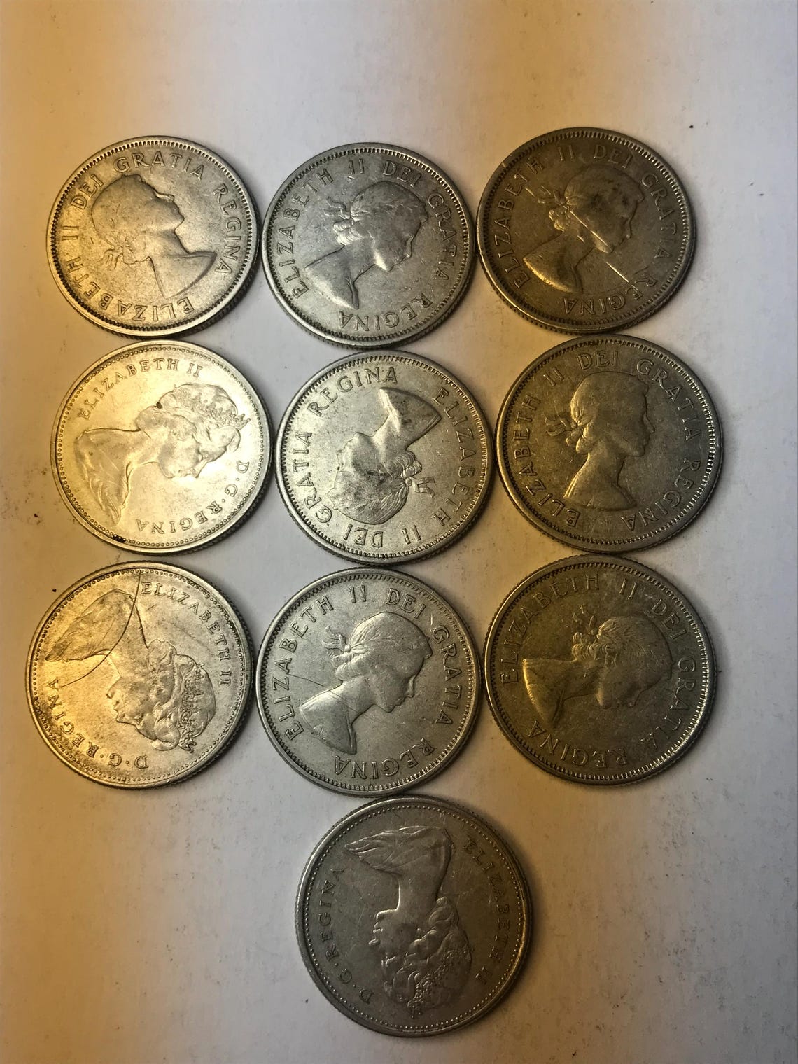 3 Lots of 10 Canadian Silver Quarters 1960-1966 - Etsy