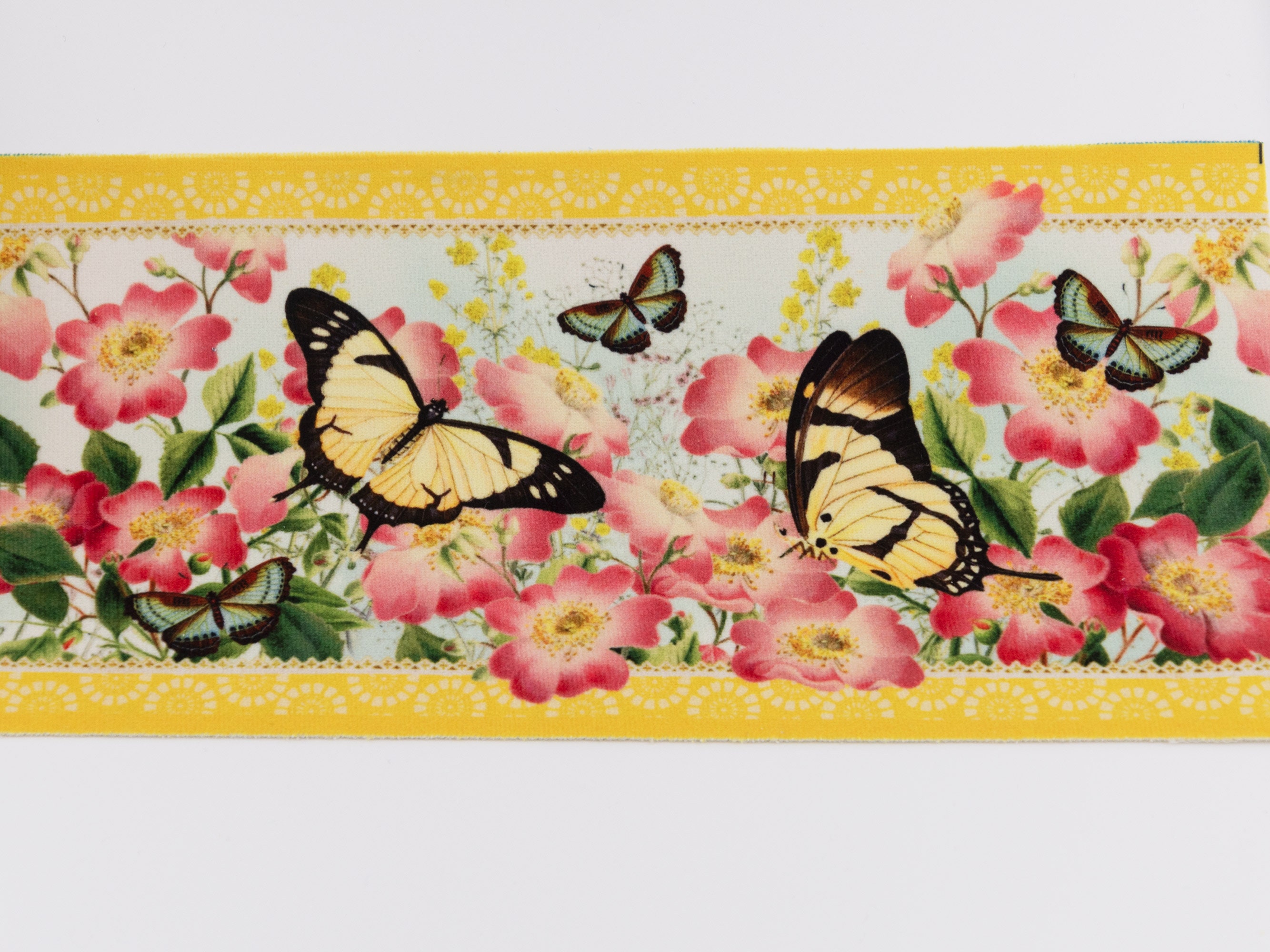 Swallowtail Butterflies French Designer Velvet Ribbon by Trolez ...