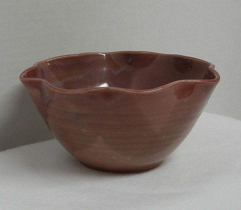 Rich Rose Pink Porcelain Flower Bowl - Etsy