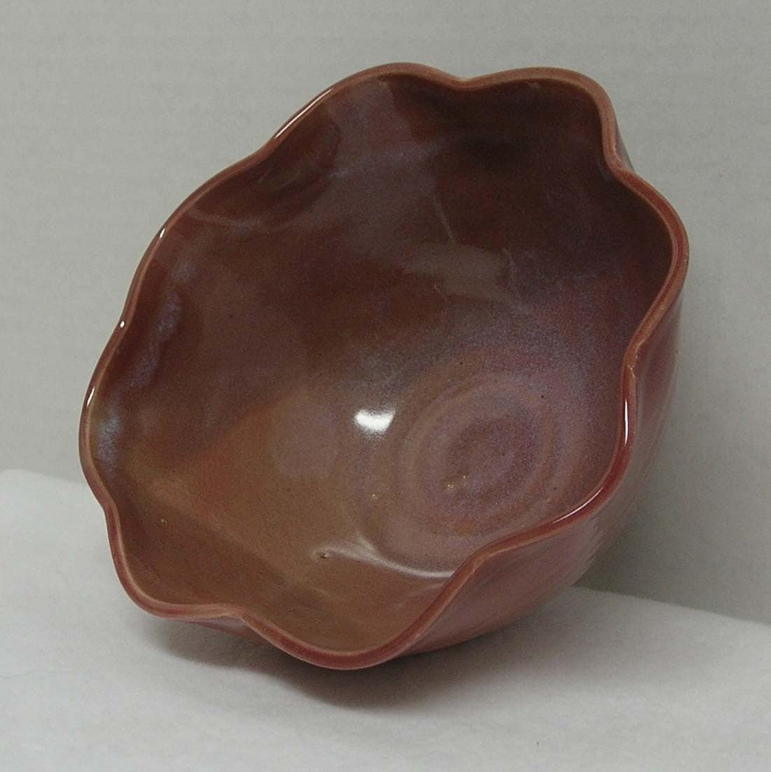 Rich Rose Pink Porcelain Flower Bowl - Etsy