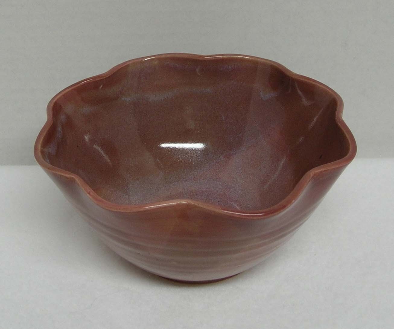 Rich Rose Pink Porcelain Flower Bowl - Etsy