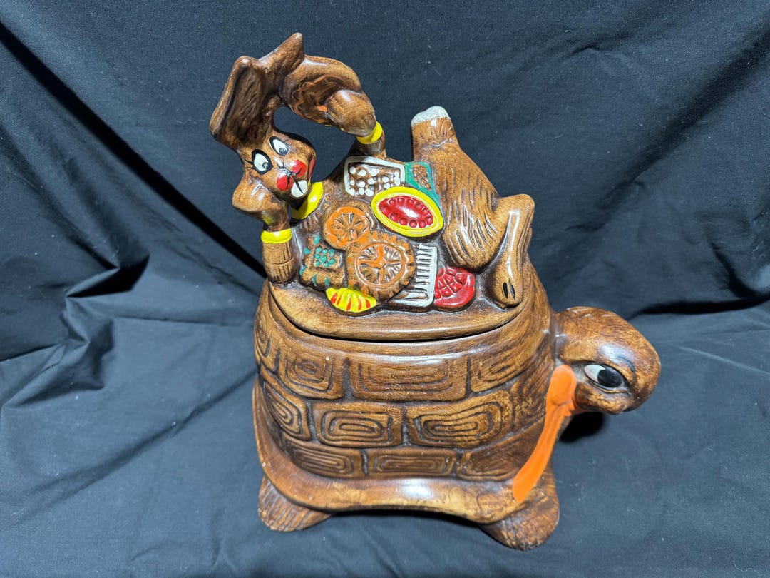 Vintage California Pottery Tortoise and the Hare. - Etsy