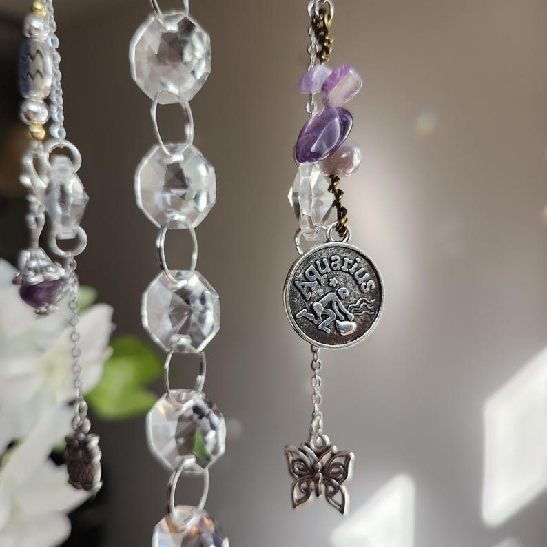 Aquarius-zodiac Tree of Life Suncatcher - Etsy