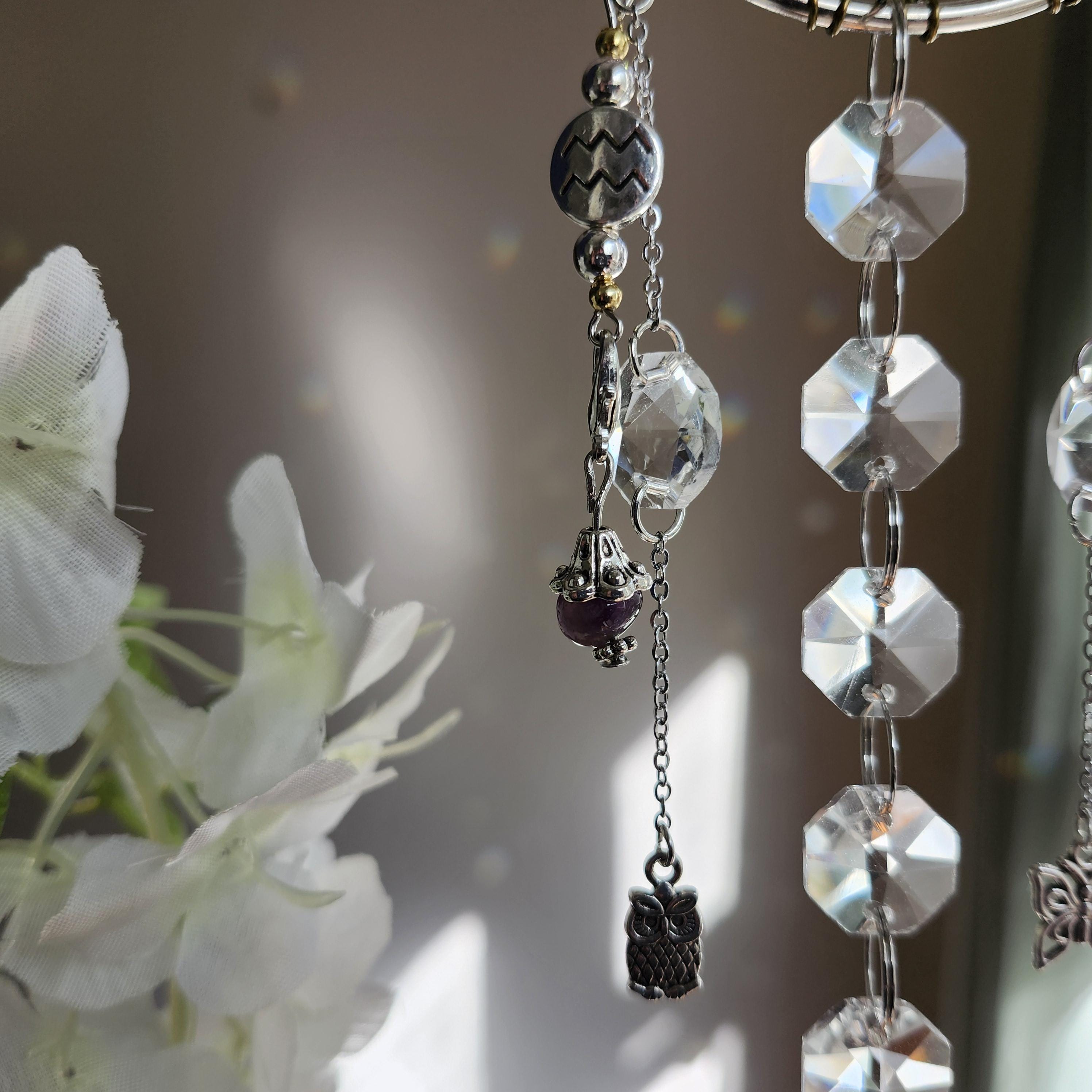 Aquarius-zodiac Tree of Life Suncatcher - Etsy