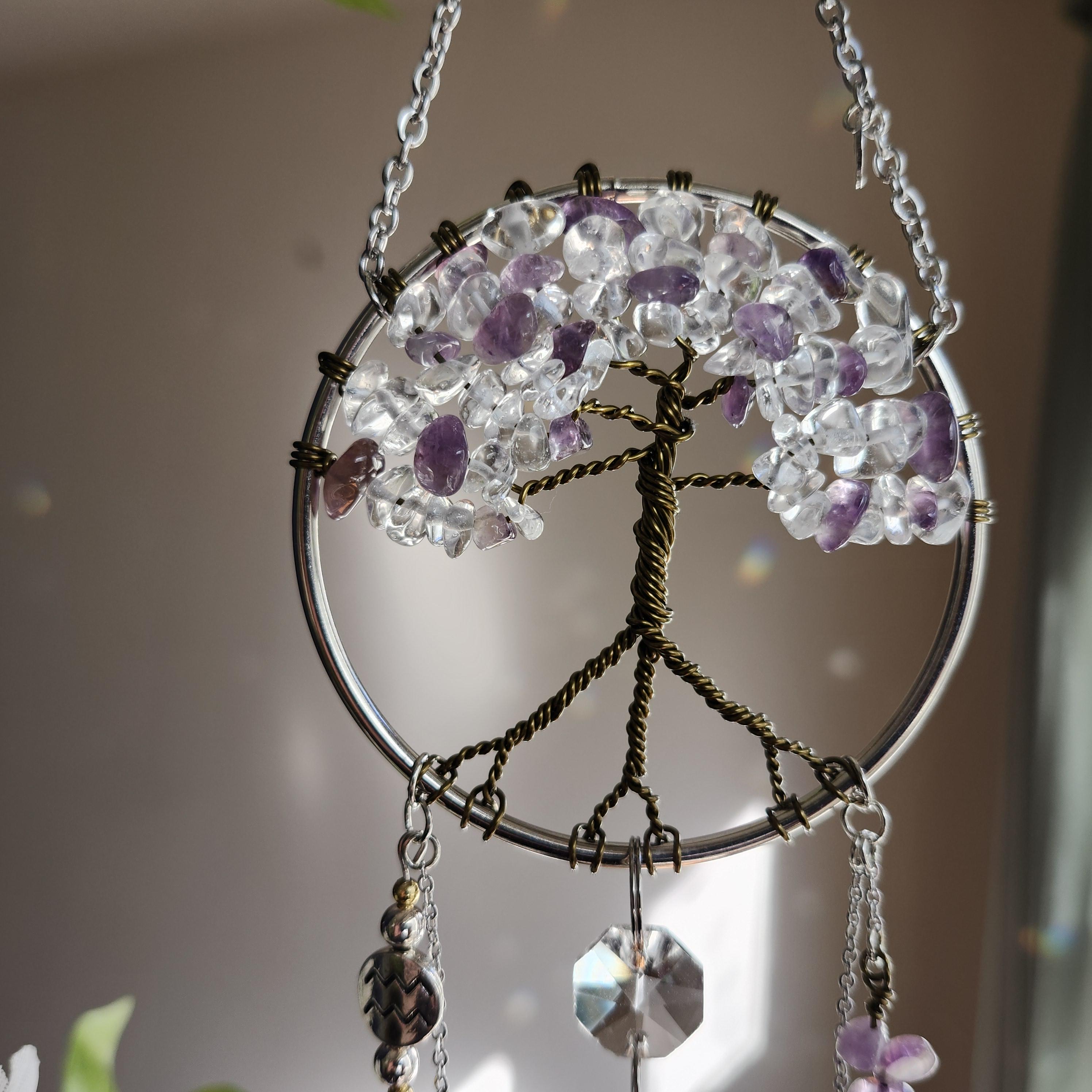 Aquarius-zodiac Tree of Life Suncatcher - Etsy