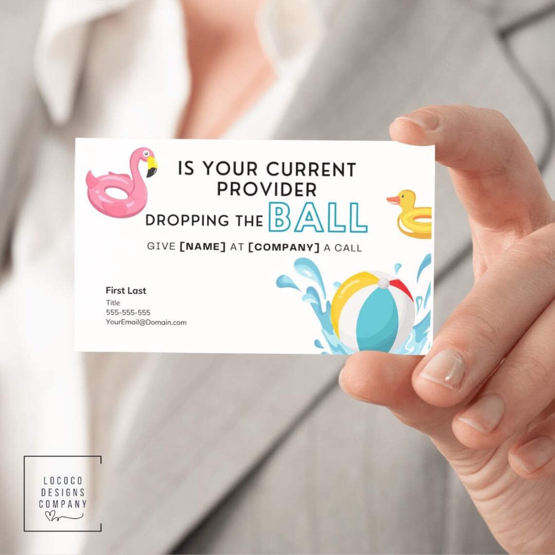 Sales Drop Idea, Beach Ball Gift Tag, Sales Gift, Prospect Gift ...