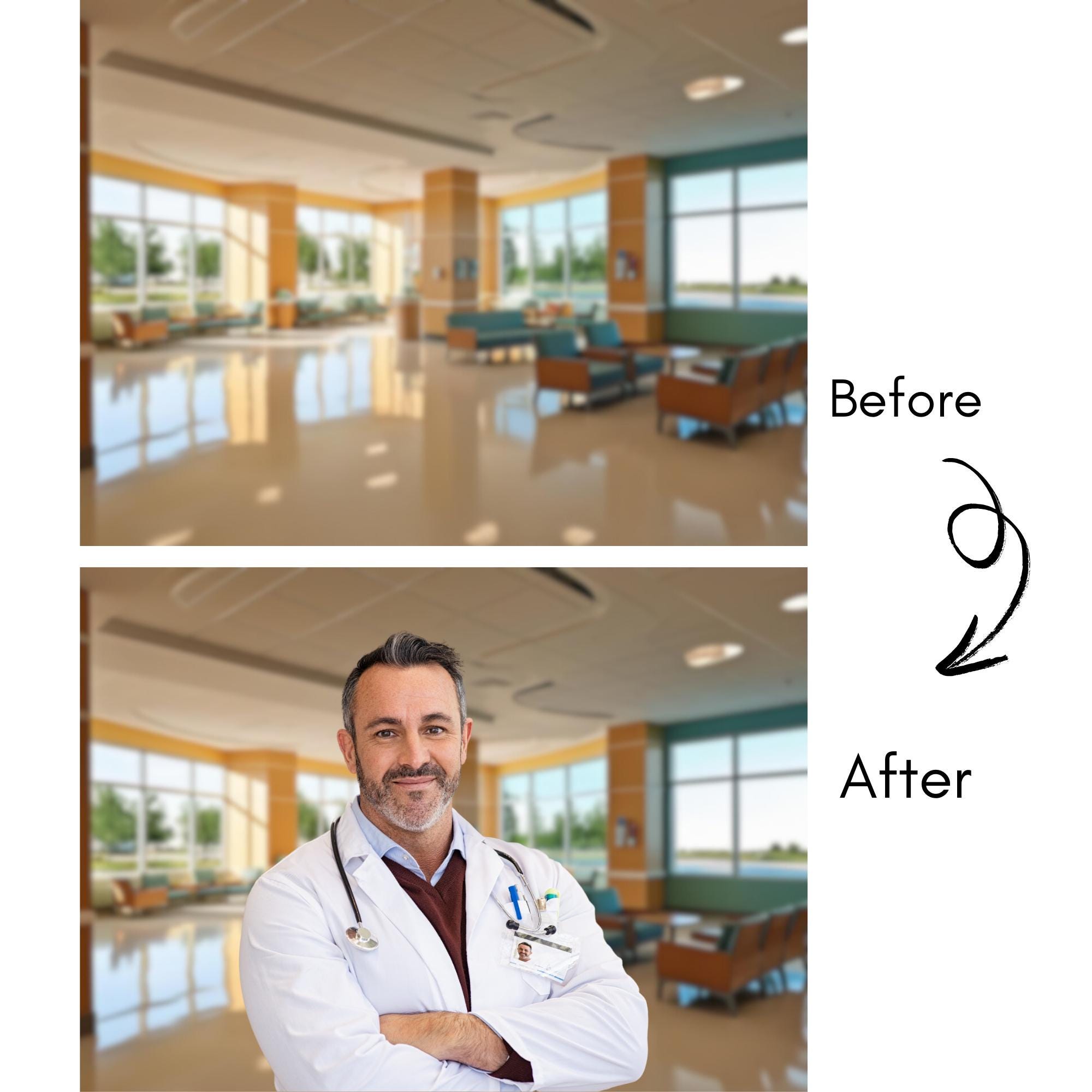 20 Modern Hospital Lobby Digital Backdrops for Business Headshots ...