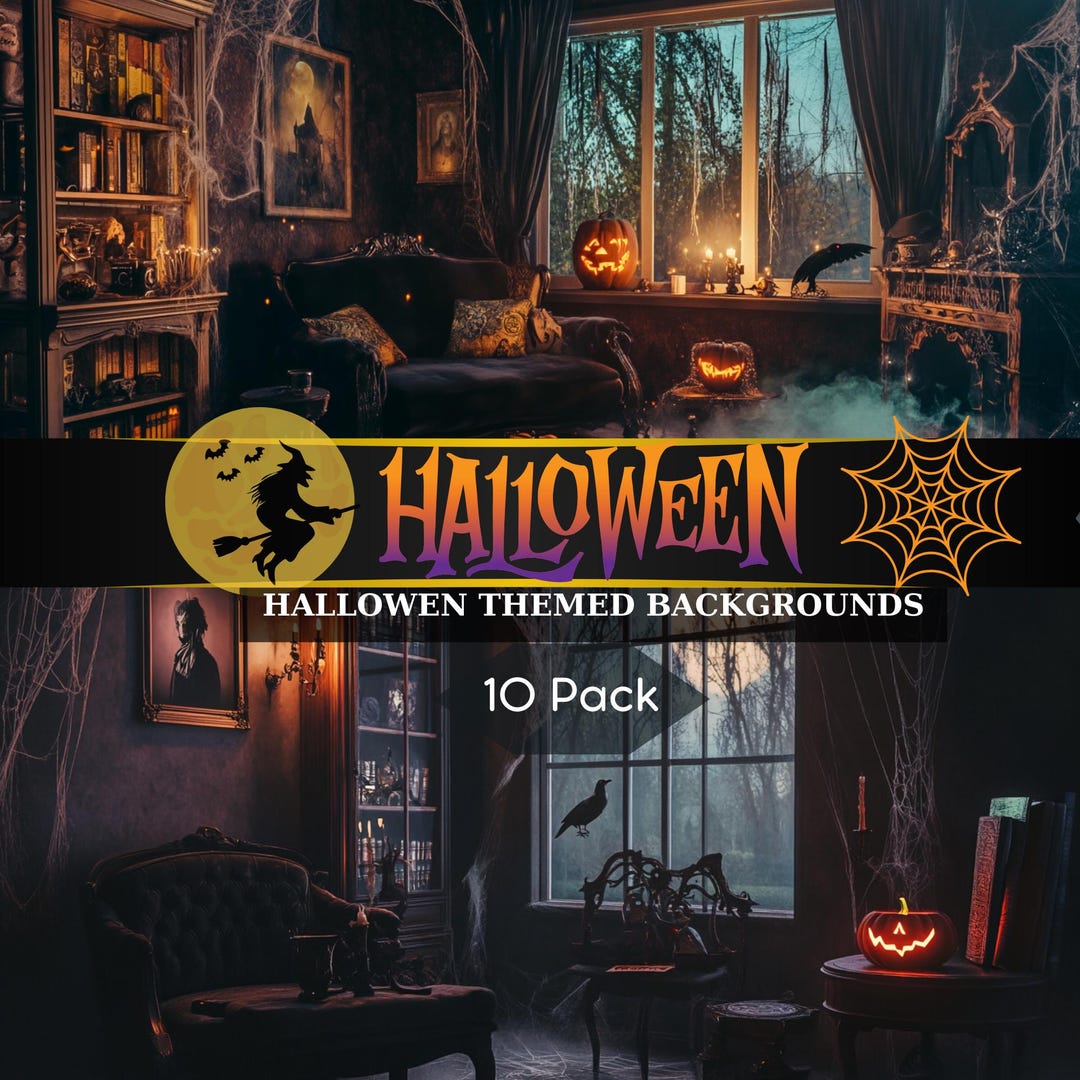 ZOOM Haunted House Halloween Background | Office Pack for Virtual ...