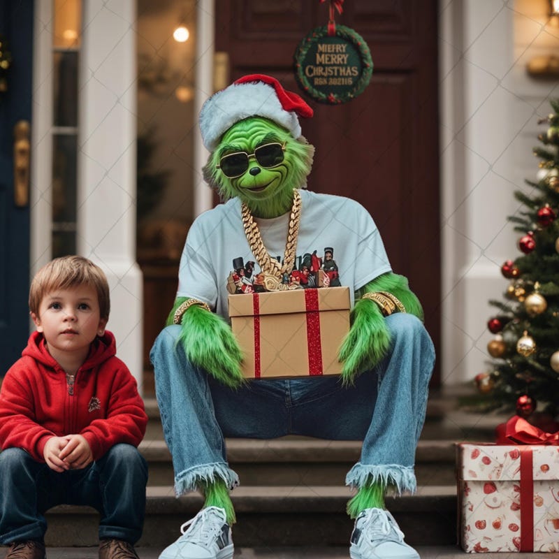 Grinch Backdrop - Etsy