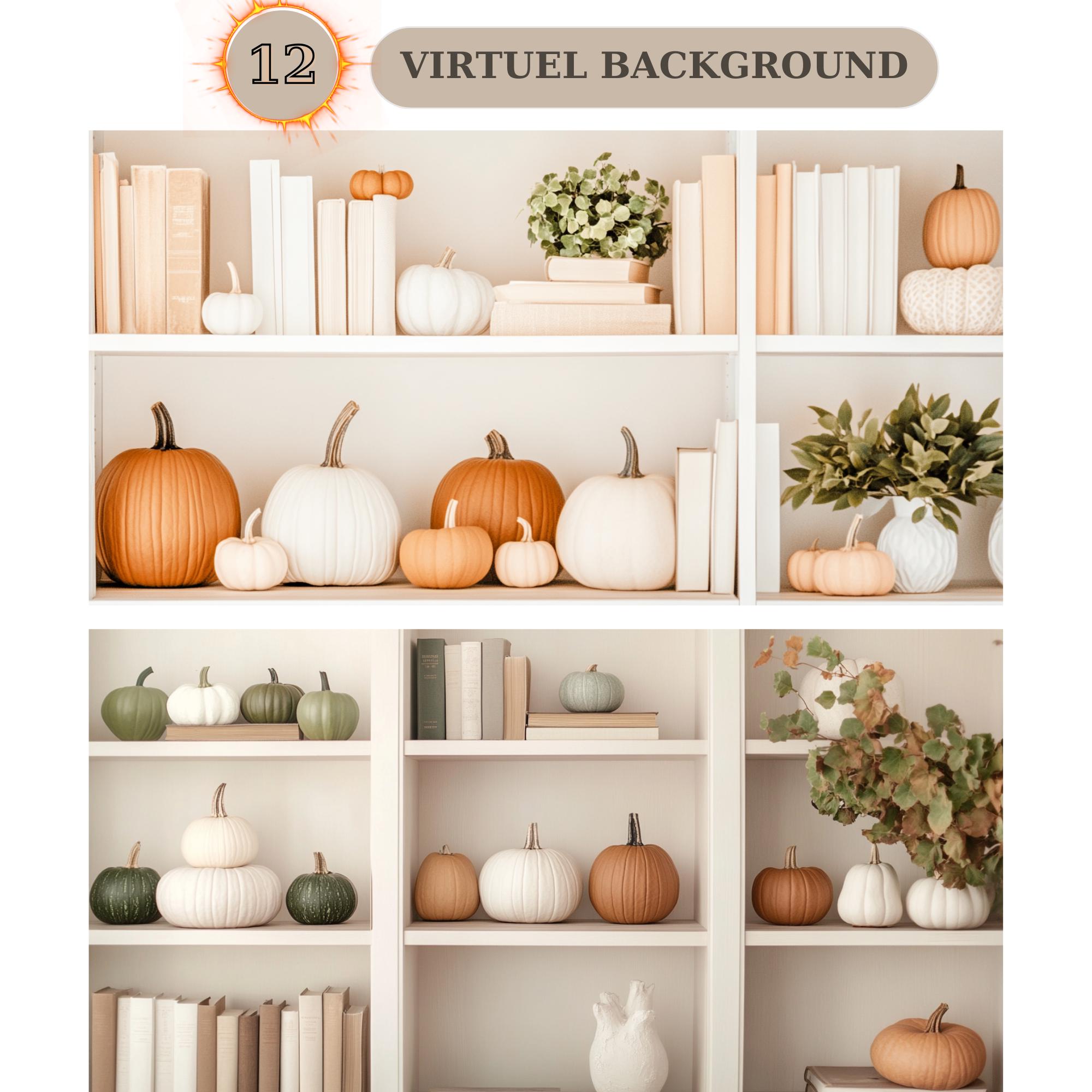 12 Bohemian Fall Zoom Backgrounds, Artistic Virtual Backdrops for Video ...