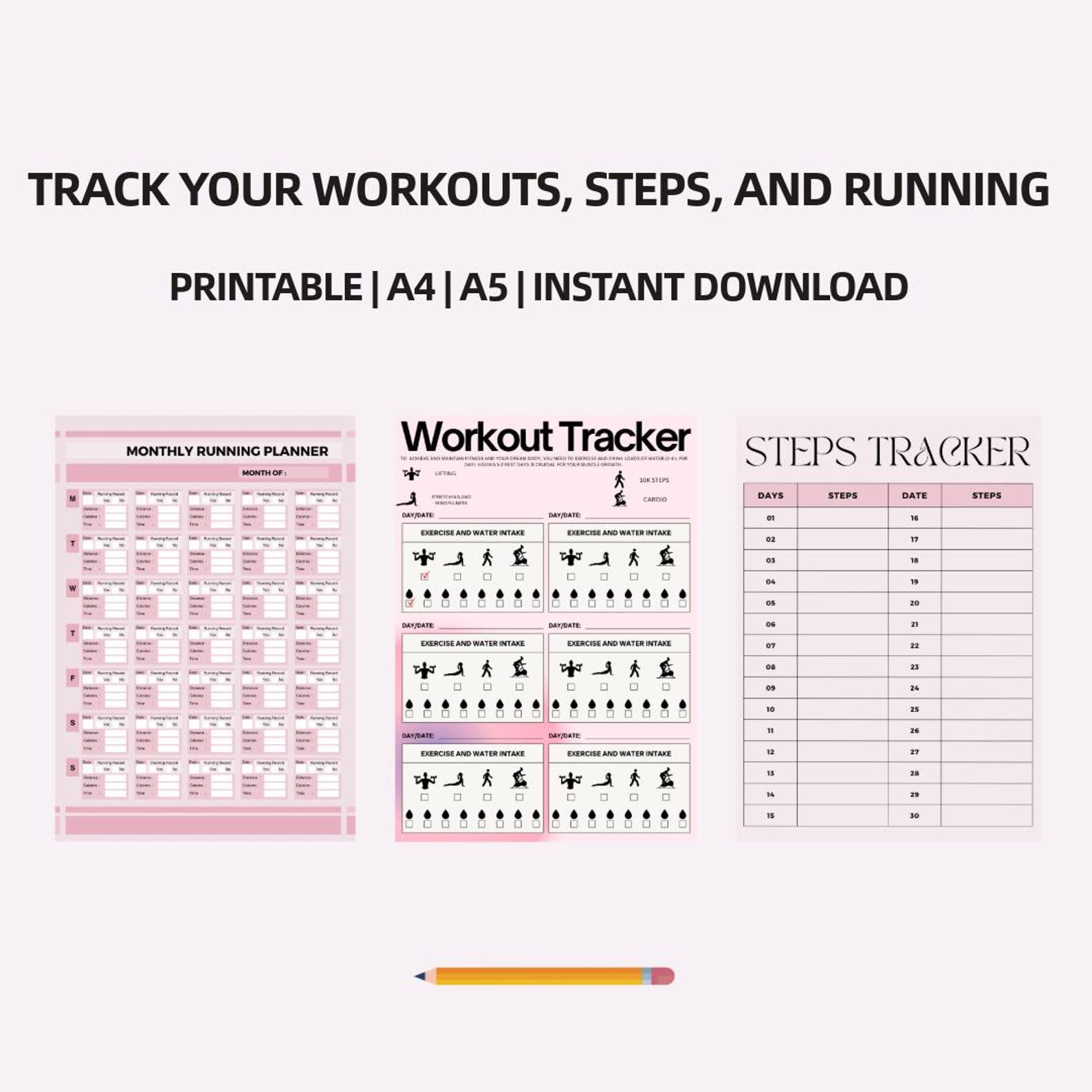 Fitness Planner: Goal Setting, Workout Log, Nutrition Tracker, Progress ...