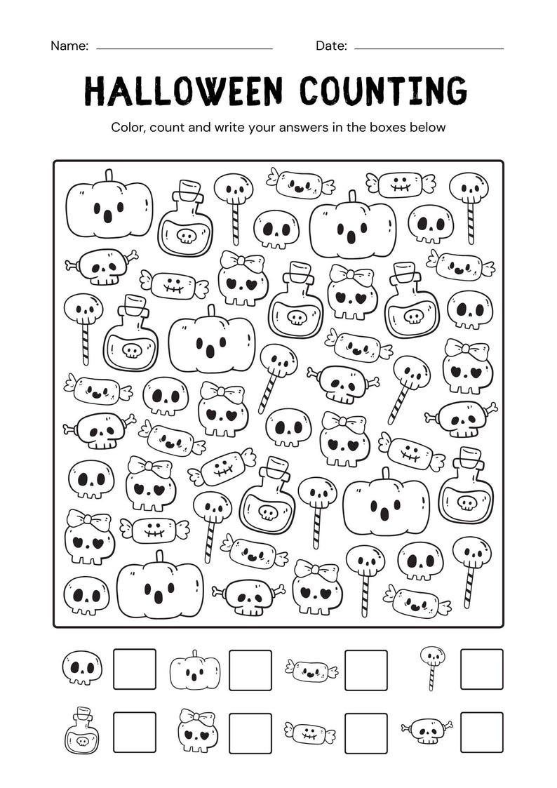 Spooky Hygge Coloring Pages 9 Cute & Cozy Halloween Pages Set One ...