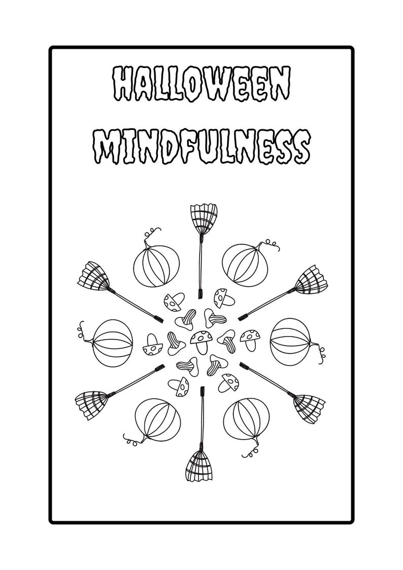 Spooky Hygge Coloring Pages 9 Cute & Cozy Halloween Pages Set One ...