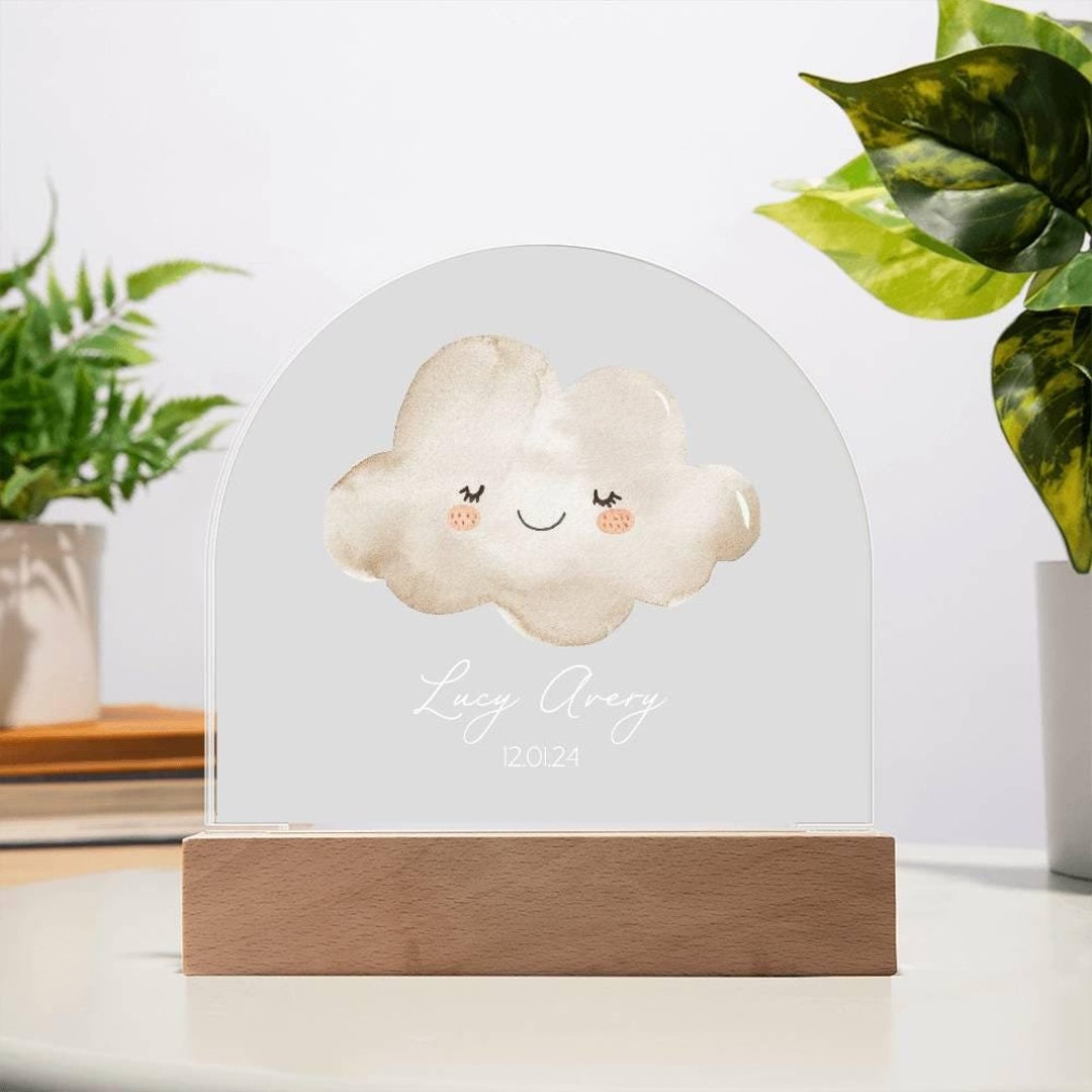 Cloud Light, Personalized Baby Lamp, Night Lamp, Cute, Baby Girl Night ...