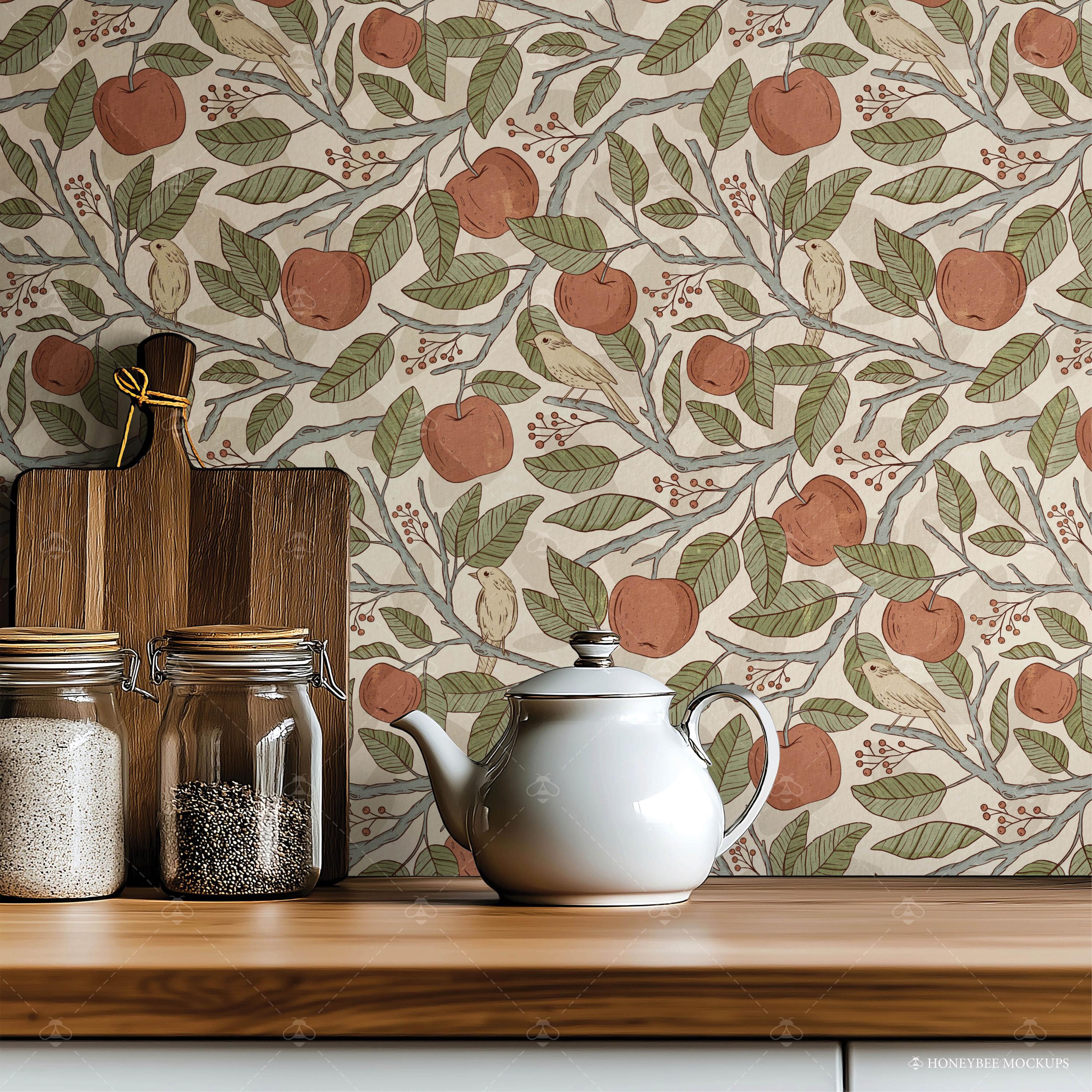 Kitchen Counter Wallpaper Mockup, Interior Design Mockup, PSD Wallpaper ...