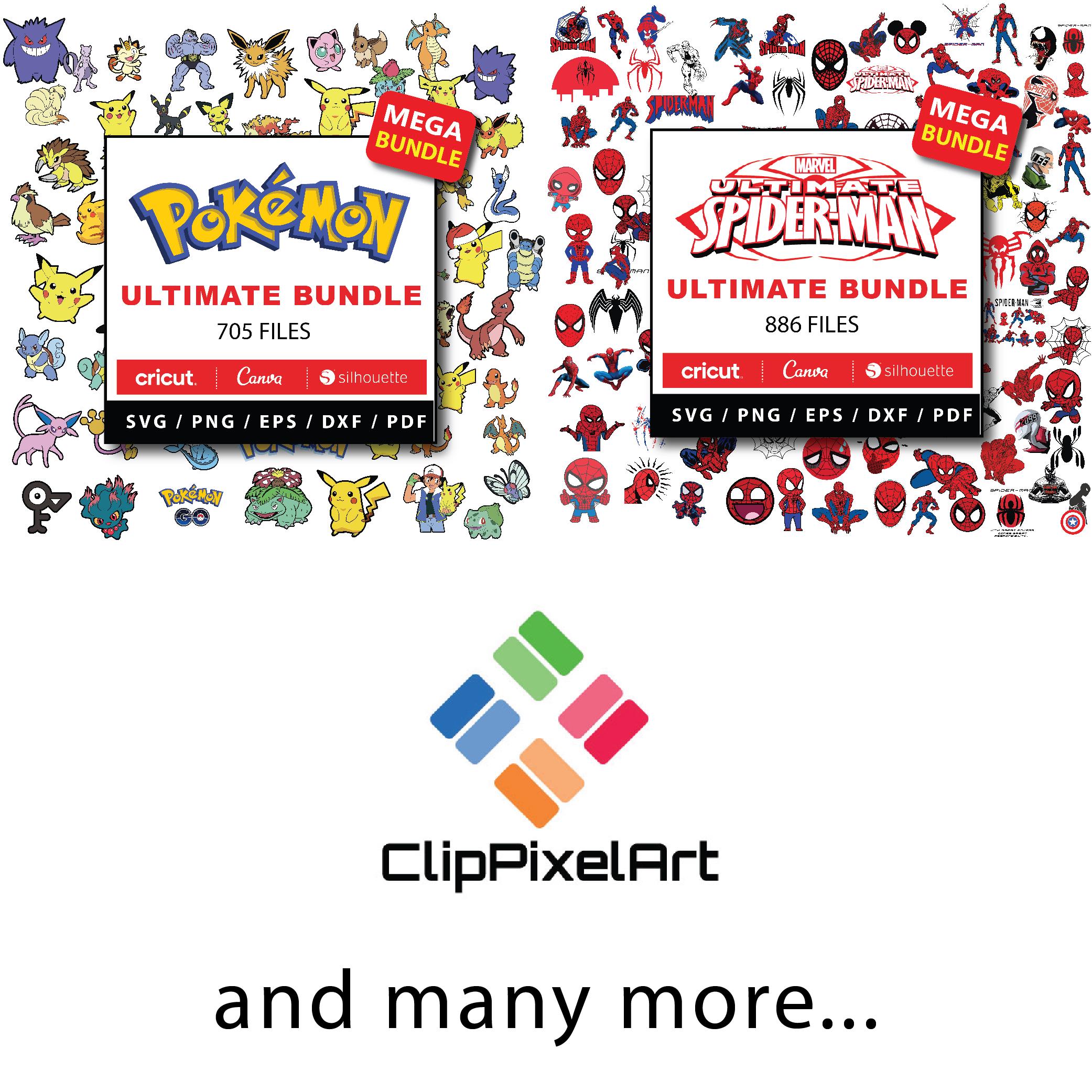 200,000 Mega Cartoon Characters SVG Bundle Layered Svgs for Cricut, PNG ...