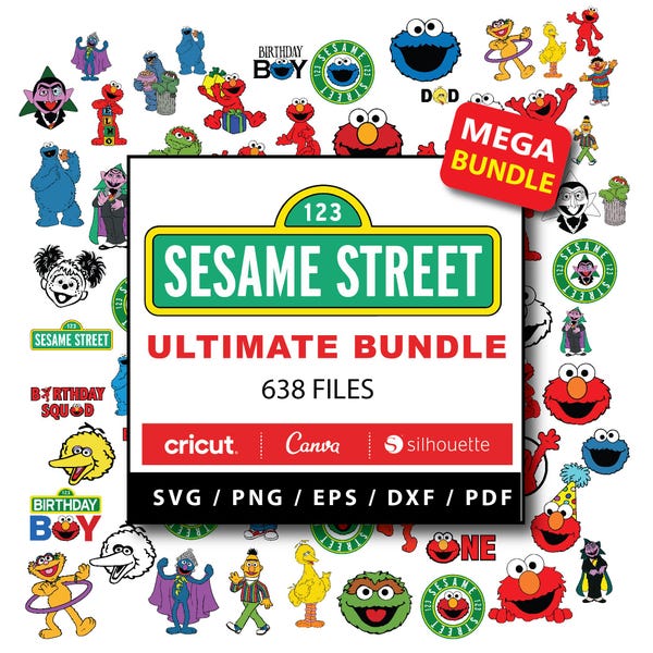 Sesame Street Svg - Etsy