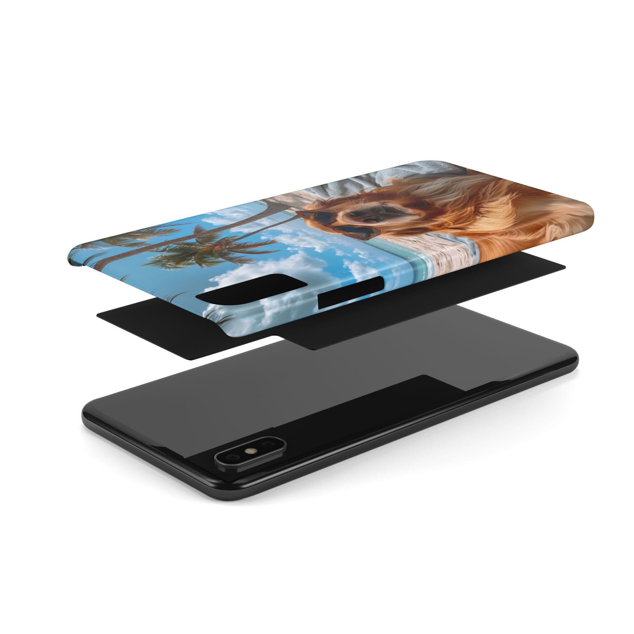 Golden Retriever Beach iPhone Case, Dog Lover Gift, Tropical Phone ...