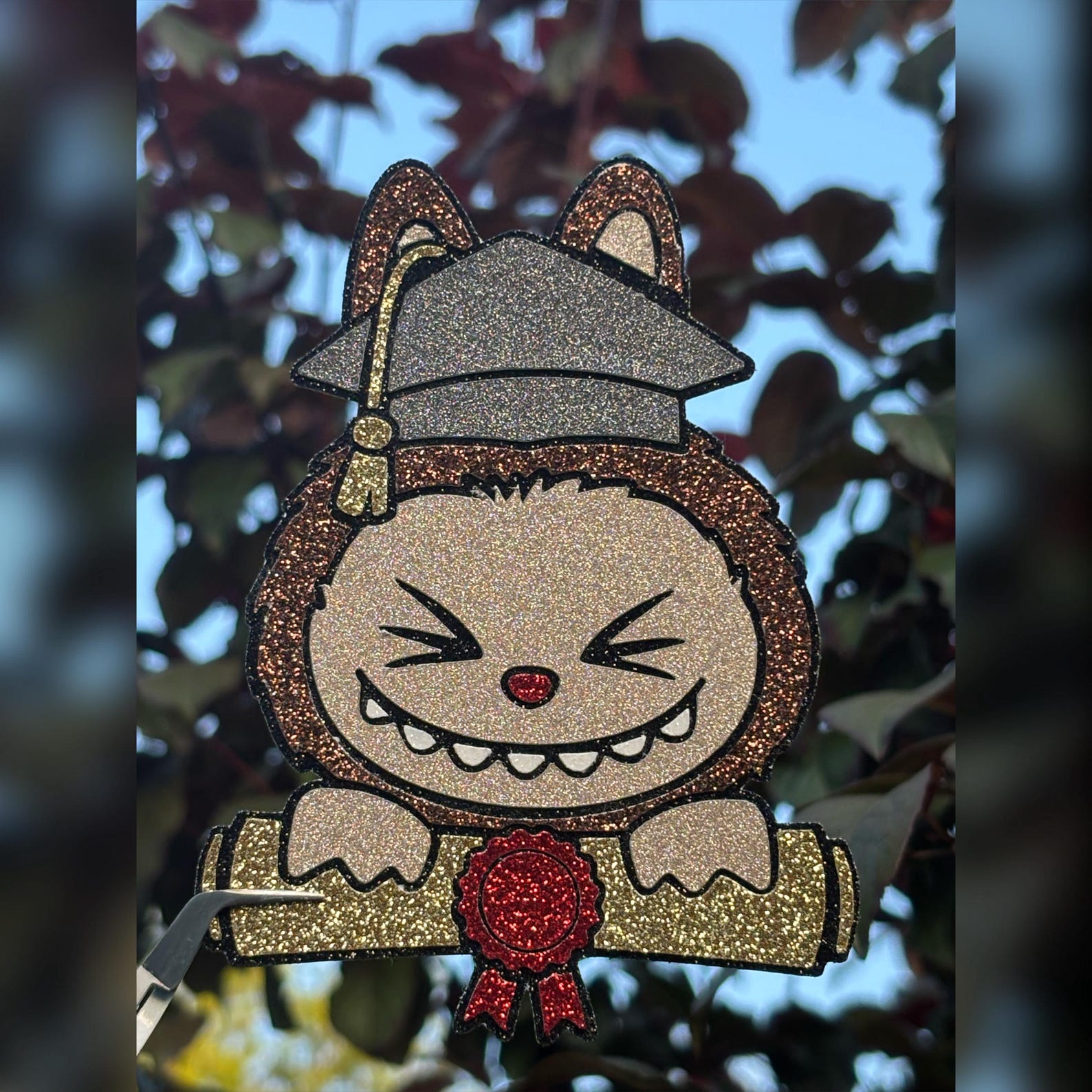 Graduation Labubu Topper - Etsy