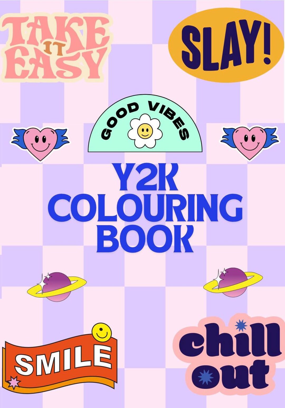 Y2K Colouring Pages - Etsy