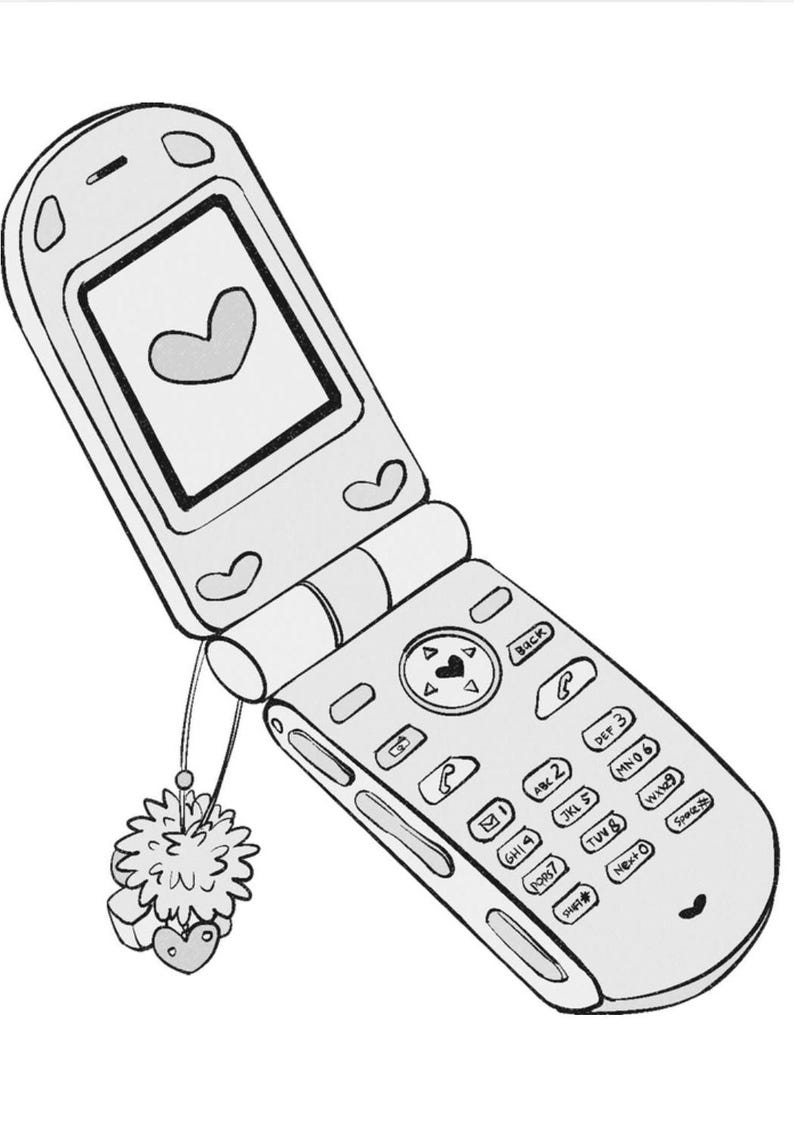 Y2K Colouring Pages - Etsy