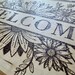 Blooming Welcome | Wood Burned Welcome Sign | Wood Slice Art ...