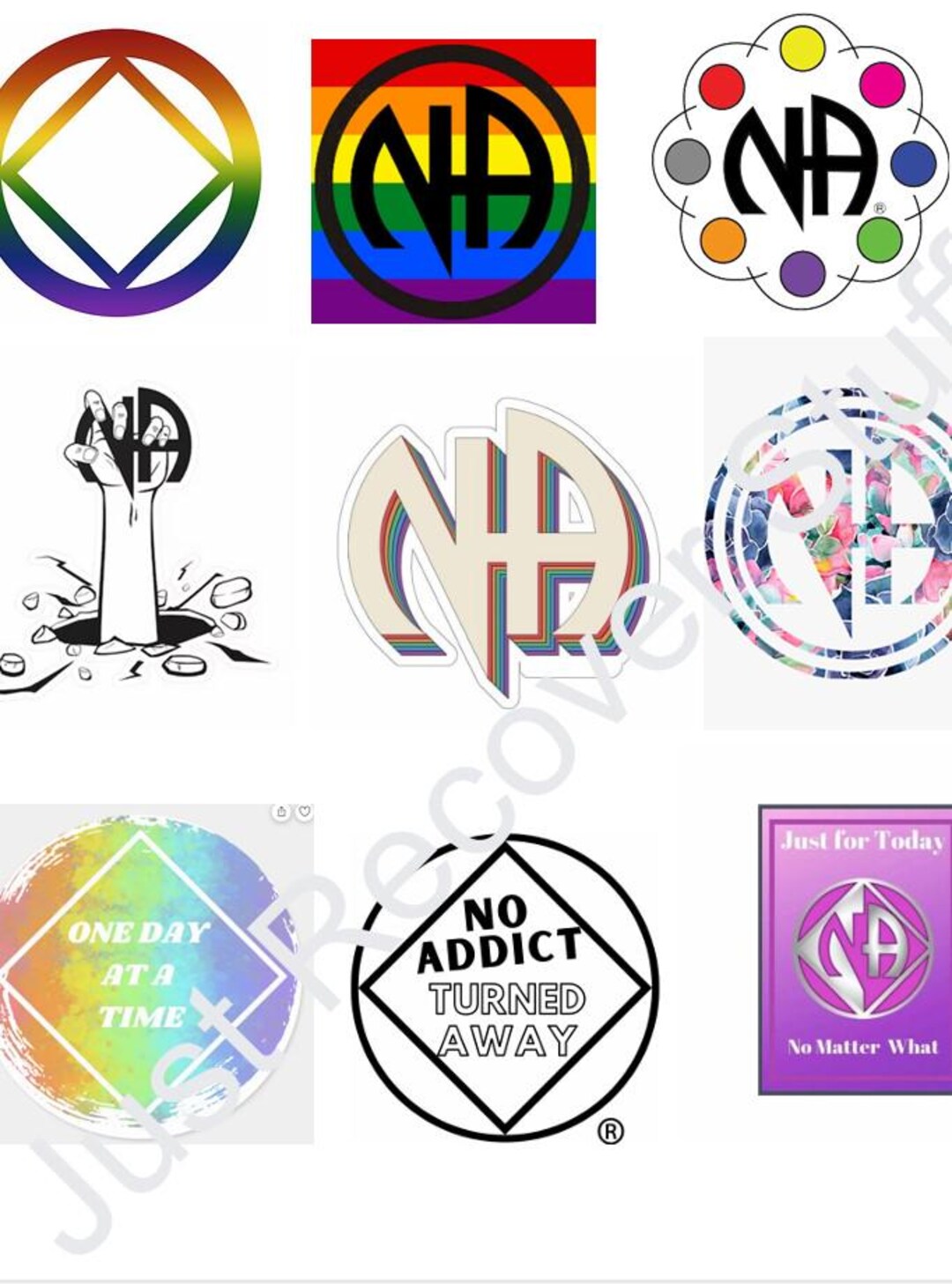 Self Cut Narcotics Anonymous Sticker Sheets - Etsy