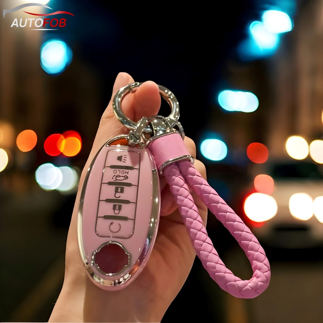 Nissan Car Key Cover, With Keychain, Stylish, Tpu Fob, Car Key ...