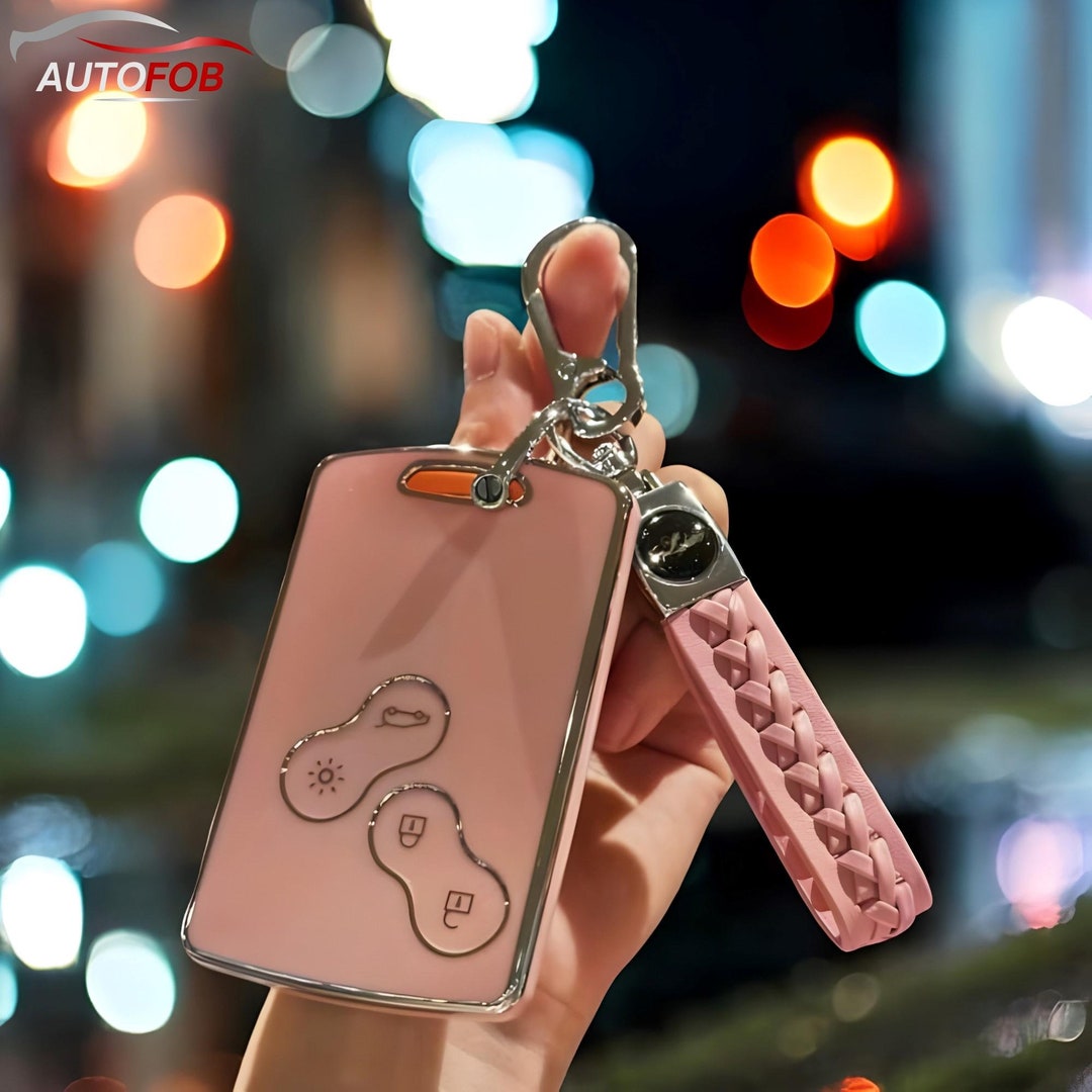 Car Key Cover for Renault, With Keychain, Stylish, Tpu Fob, Car Key ...