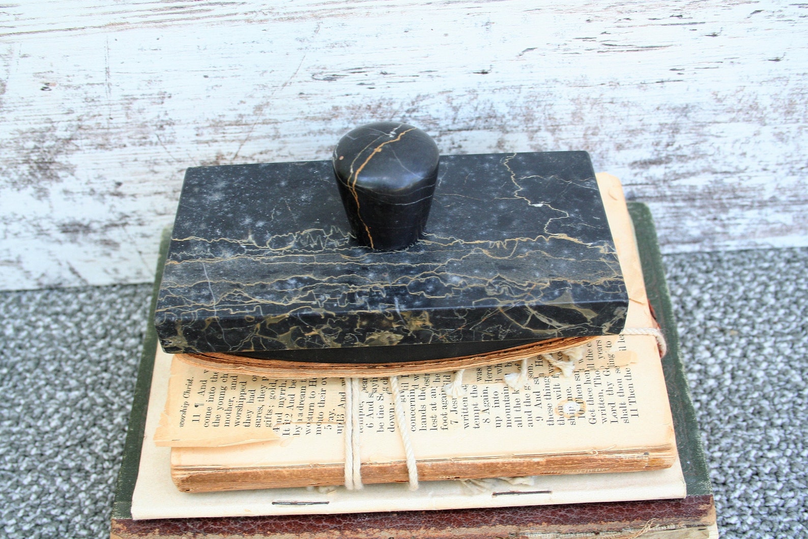 Antique Granite German Ink Blotter | Etsy
