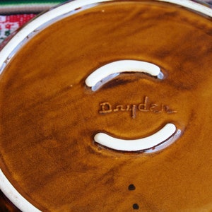 Vintage Dryden Brown Green and Cream Swirl Plate - Etsy