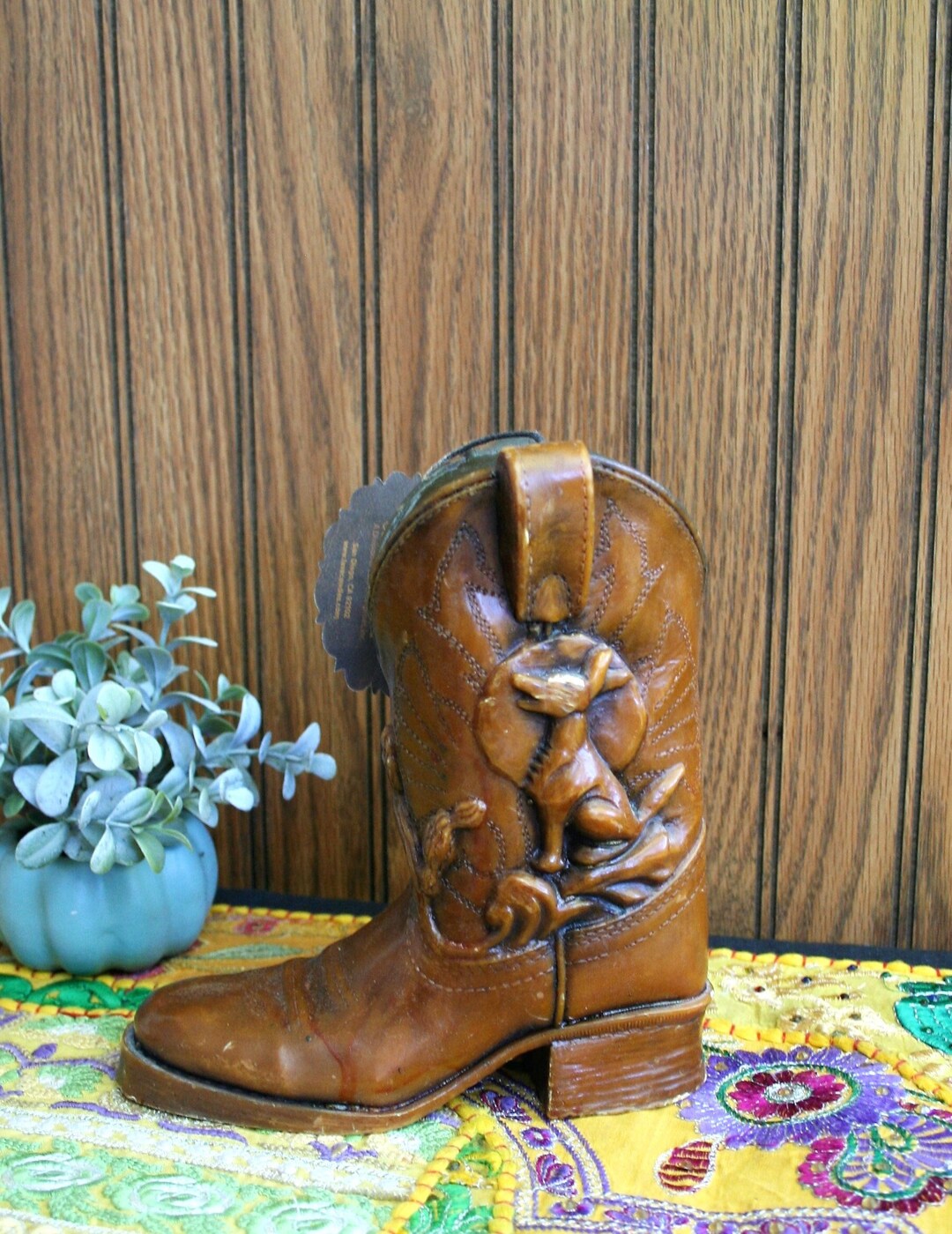 Western Cowboy Boot Candle / Like New - Etsy