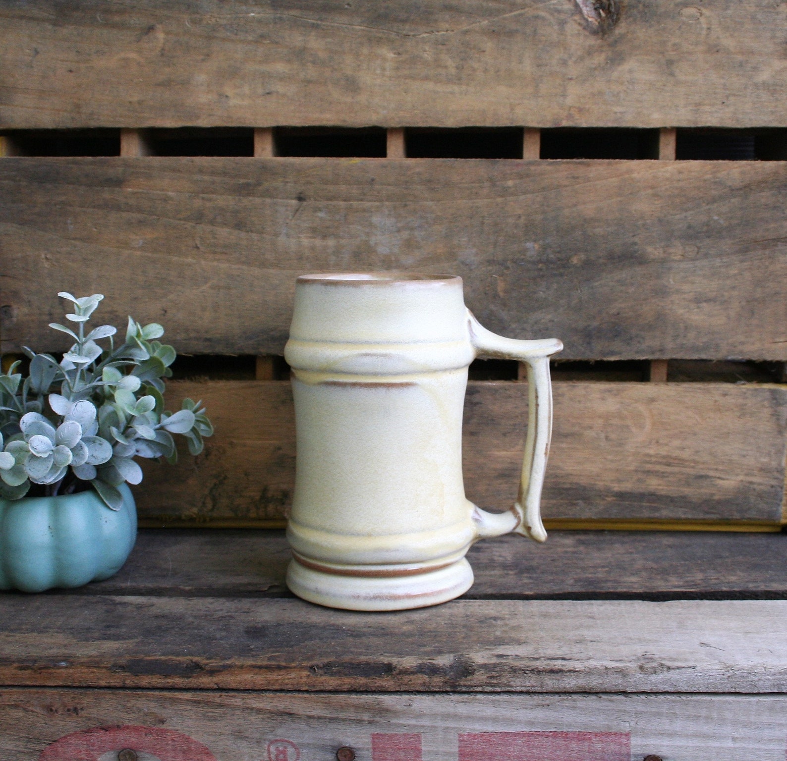 Frankoma M2 Plainsman Desert Gold Tankard Mug Stein | Etsy