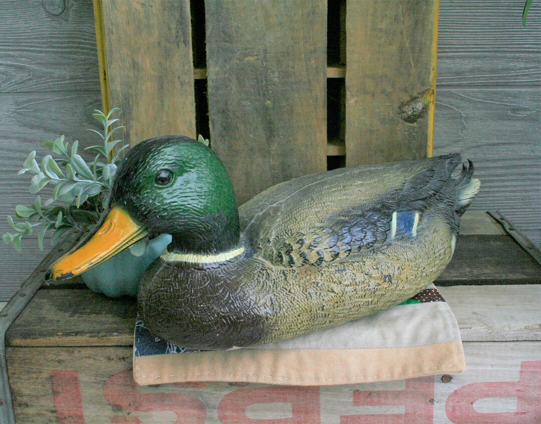 Filled Outdoor Plastic Duck / Unique / Indoor Outdoor Decor - Etsy