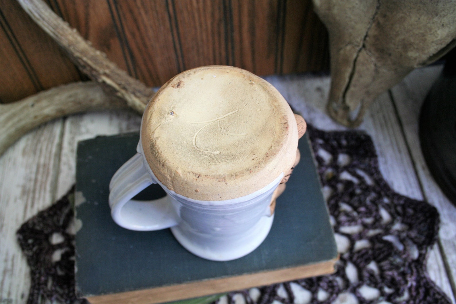Awesome Handmade Face Pottery Mug / Man Face Smoking Pipe | Etsy