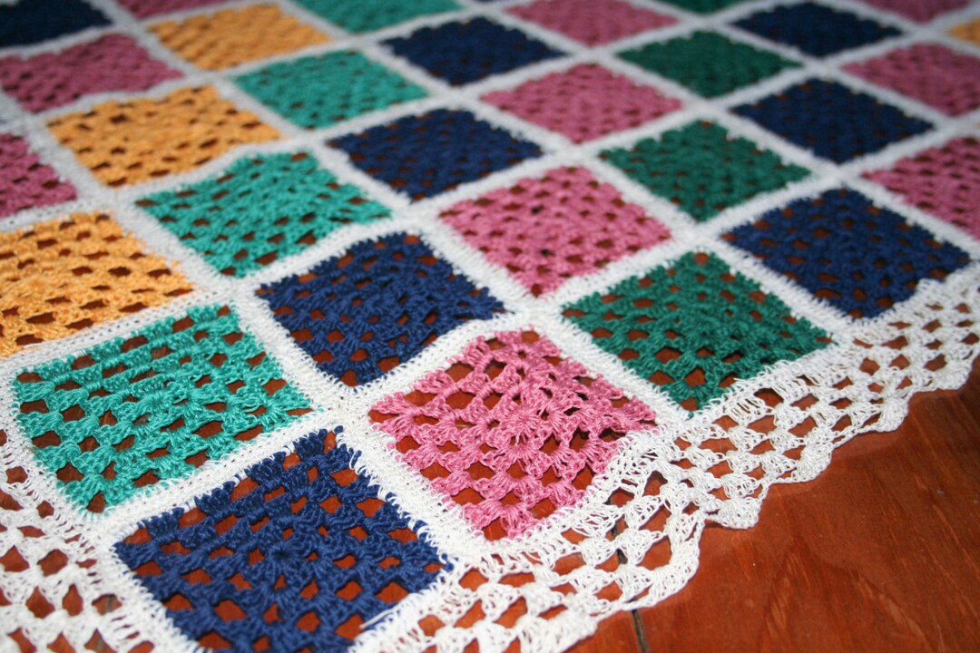 Beautiful Handmade Colorful Crochet Table Scarf - Etsy
