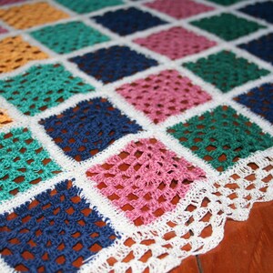 Beautiful Handmade Colorful Crochet Table Scarf - Etsy