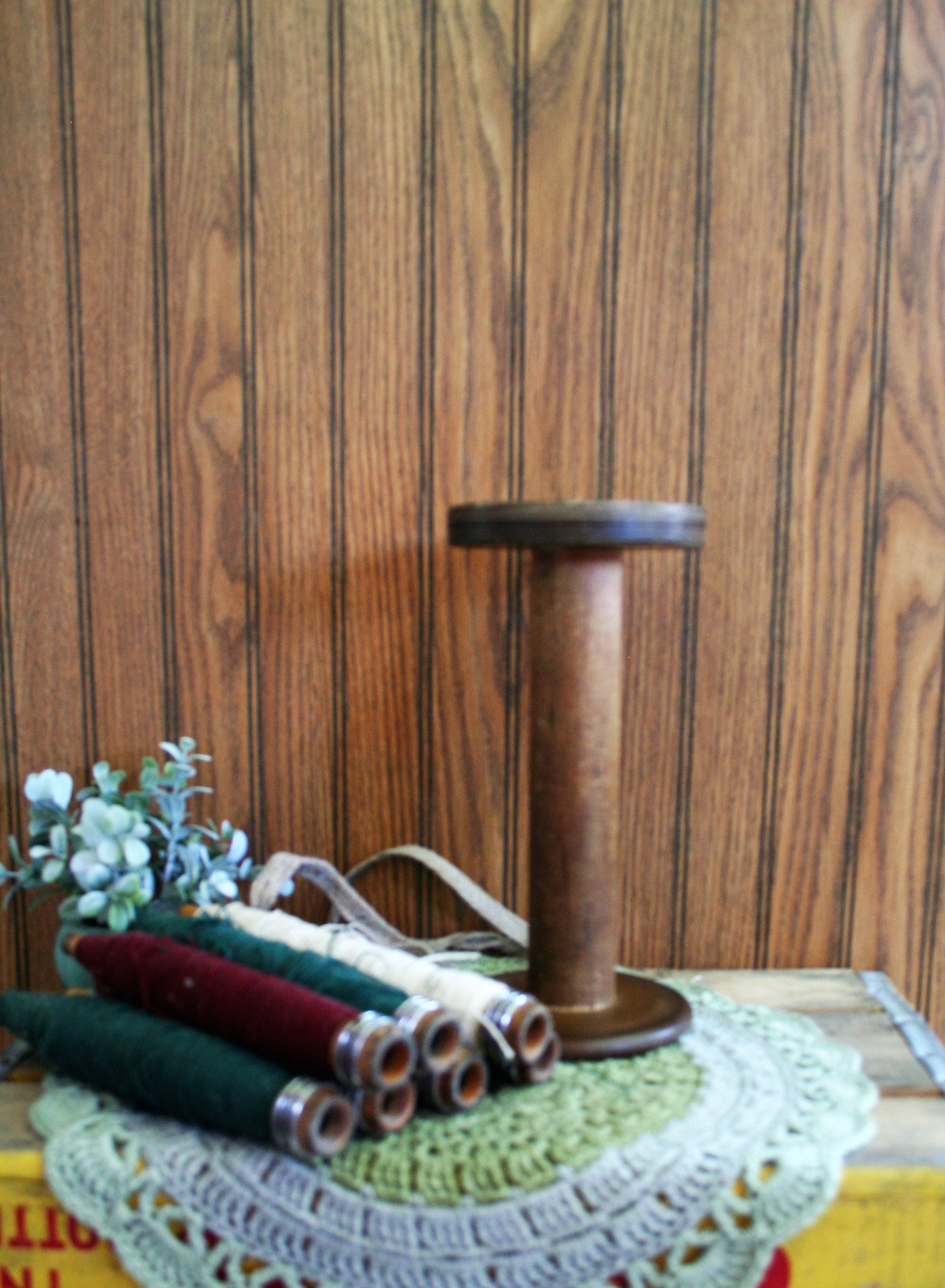 Antique Wooden Spools / Primitive/country Décor - Etsy