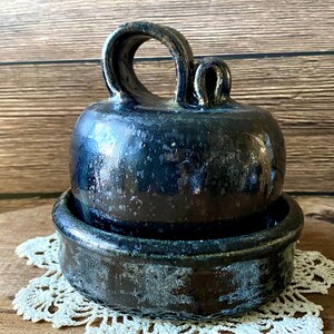 Rustic Pottery / Stoneware Butter Dish With Cover/lid - Etsy