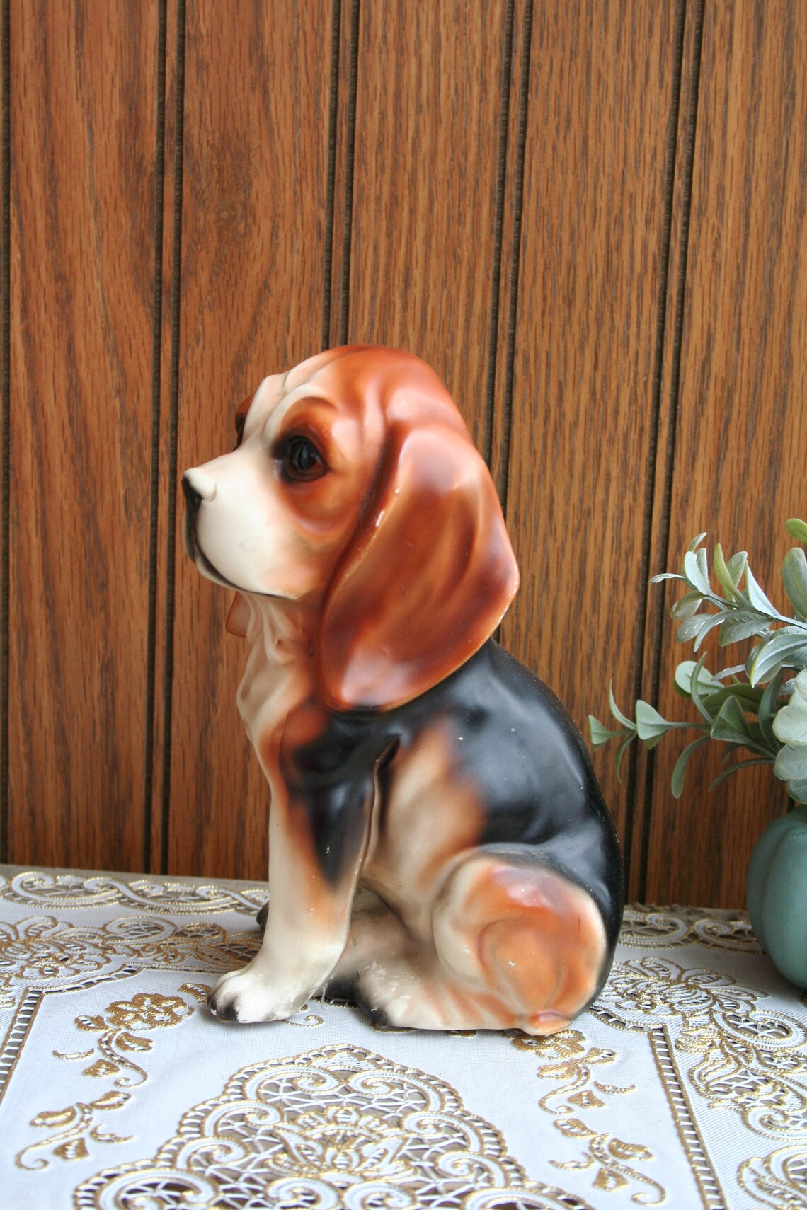 Adorable Enesco Beagle Ceramic Dog - Etsy