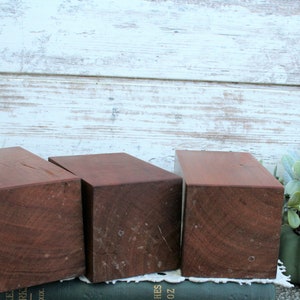 Trio Set of Danish Modern Mid-century Wood Block and Brass - Etsy