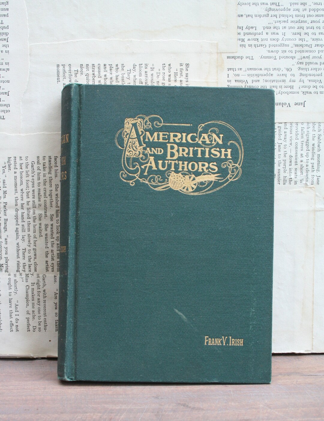 American and British Authors by Frank V. Irish / Copyright 1906 - Etsy