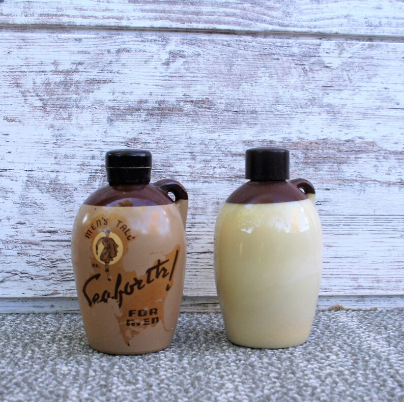 Sweet Vintage Seaforth Men's Talc Bottle / Jugs / Pair - Etsy