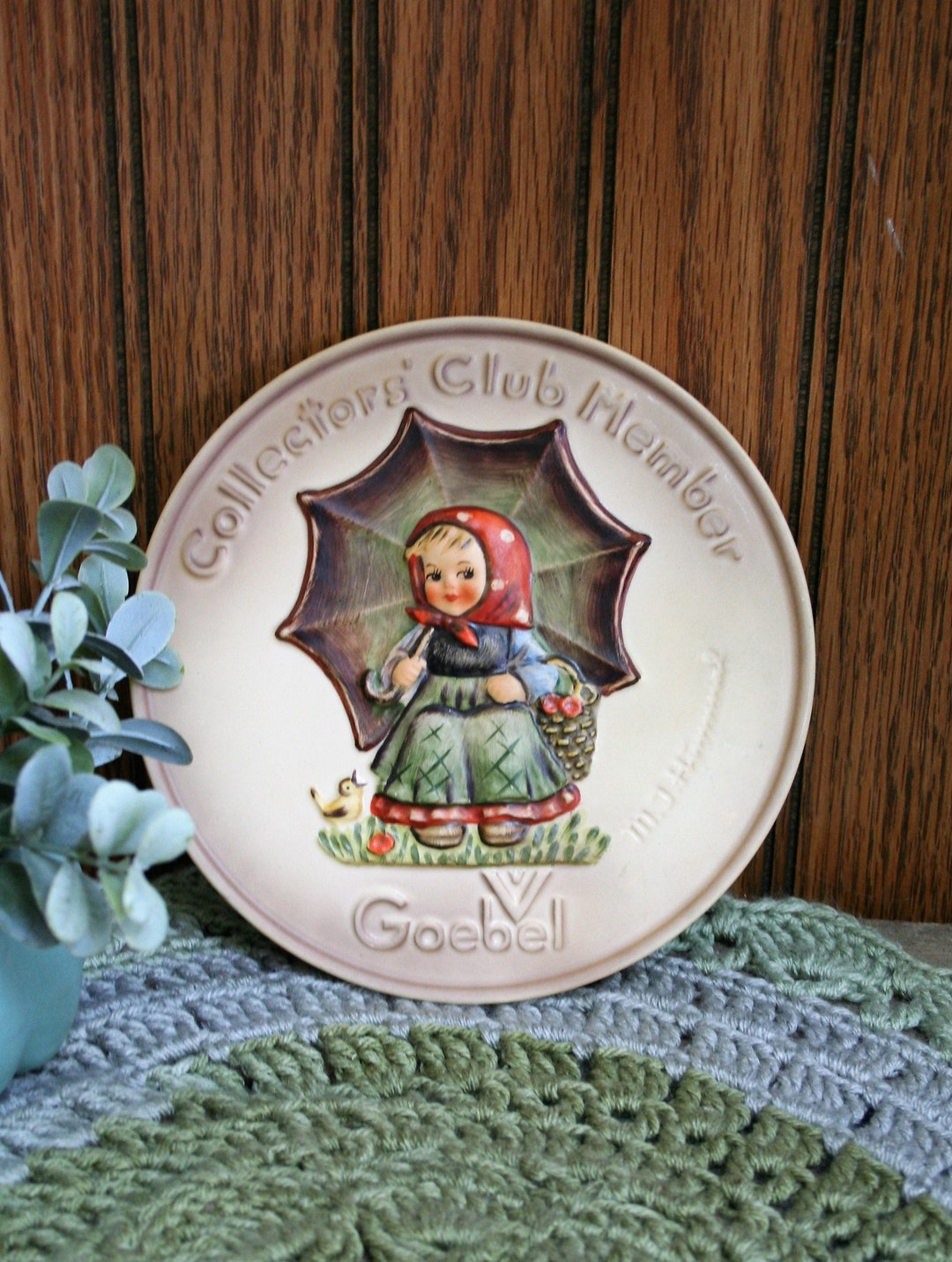 Goebel Collectors Club 1978 Plate / Medallion / West Germany / - Etsy
